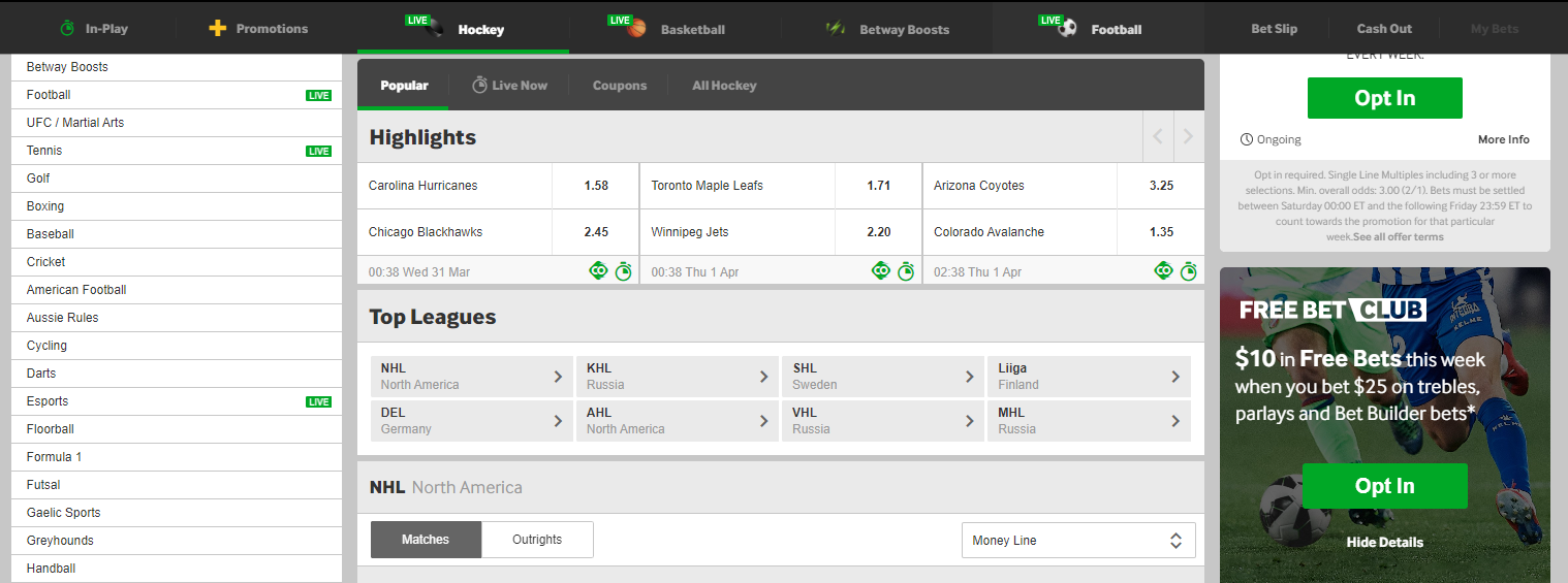 Betway Canada Review (2021) | Is Betway Legit?